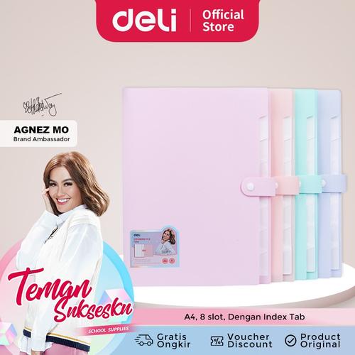 Jual Expanding File Deli Ukuran A4 isi 8 Lembar [ Edisi AGNEZ MO ...