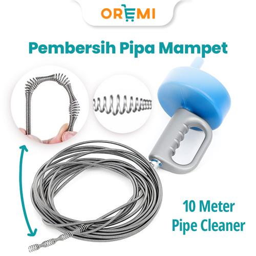 Jual Pipe Cleaner 10 Meter Pembersih Saluran Pipa Mampet Alat Pembersih - 5 Meter - Kota Bandung ...