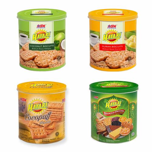 Jual Biskuit Kaleng Hatari 325 gram Aneka Rasa - COCOPUFF - Kab ...