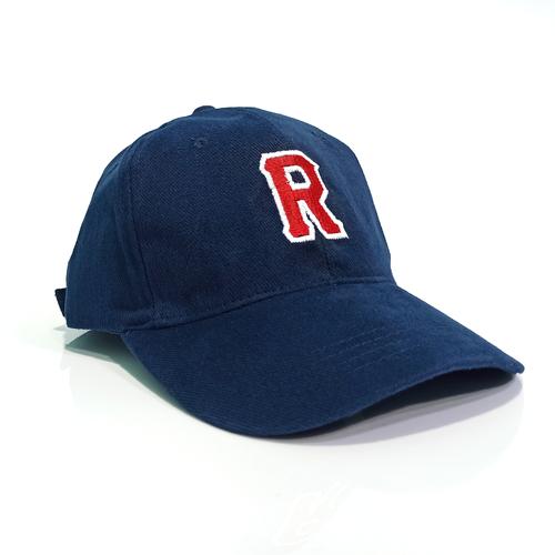 Jual Topi R Inisial Bordir Initial Font Balok Red Outline College ...