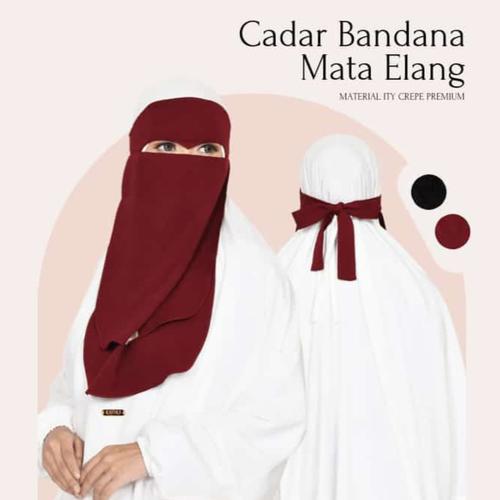 Jual Cadar Bandana Mata Elang 2 Layer RAfiRA / Cadar Premium / Niqab ...