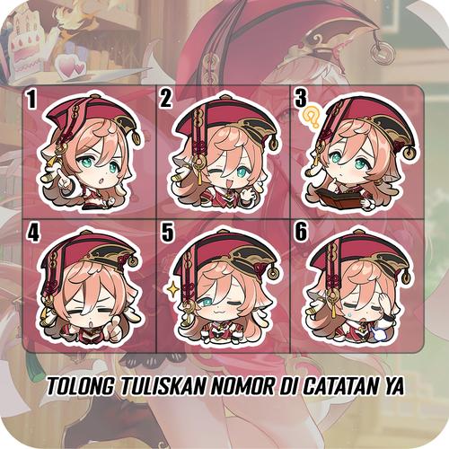 Jual Stiker Glossy Yanfei Genshin Impact, Sticker Anime Untuk HP laptop ...
