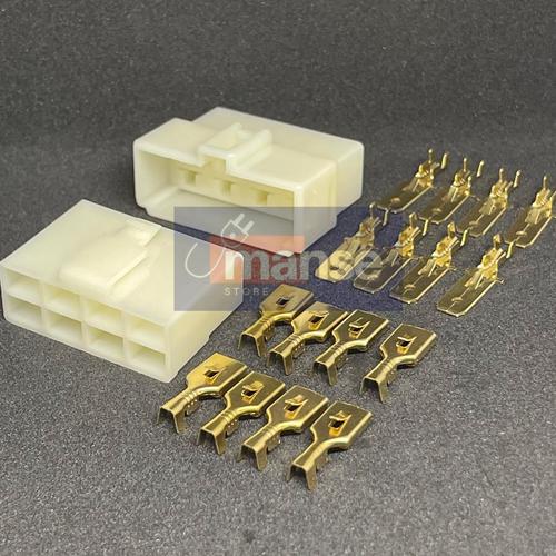 Jual Socket Motor 8 Pin Besar / Soket Konektor Kabel 8 Pin + Skun (isi ...