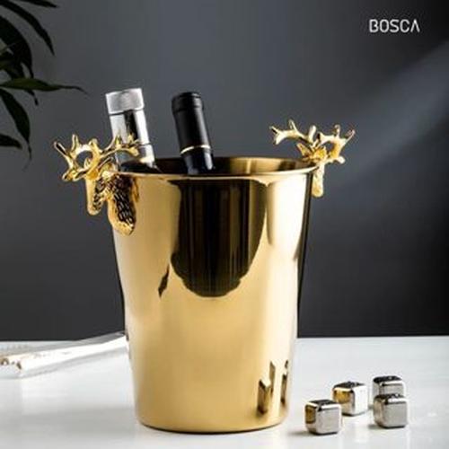 Jual Luxury Deer Ice Bucket / Tempat Wine Mewah Bahan Stainless - Deer ...