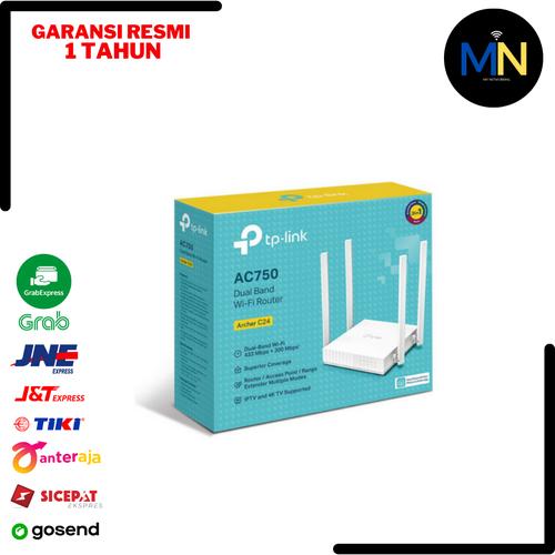 Jual Tp-link Archer C24 AC750 Dual-Band Wi-Fi Router High Speed Wi-Fi C ...