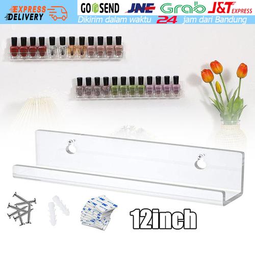 Jual Rak CD DVD Display CD Akrilik Floating Tray Shelf Rak Dinding ...