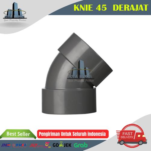 Jual ELBOW/ KNIE/ KENI 45 DERAJAT PVC SAMBUNGAN PIPA PVC 4 INCH - Kota Balikpapan - TB. KOTA ...