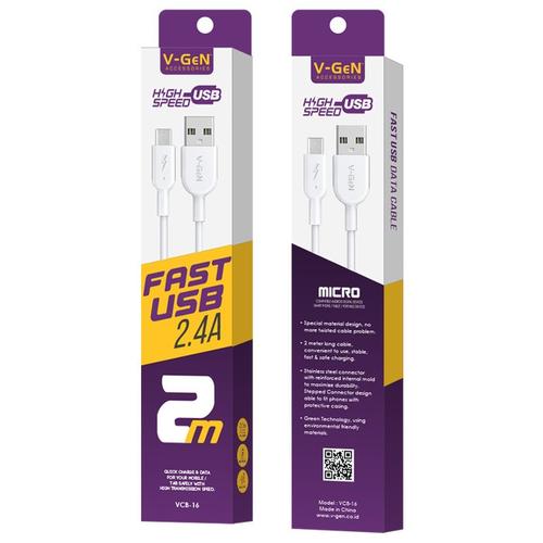Jual KABEL MICRO USB 2 METER V-GeN VCB-16 - Kota Surakarta - PCSmarts ...