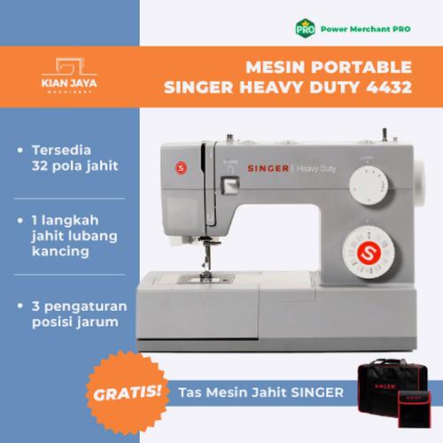Jual Mesin Jahit Portable Singer 4432 Heavy Duty + FREE Tas atau ...