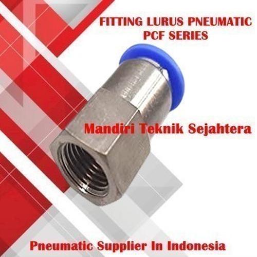 Jual Fitting push in pneumatic drat dalam lurus straight PCF08-02 1/4" 8MM - Jakarta Barat ...