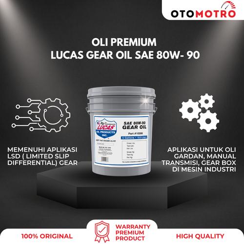Jual Lucas Oil Gear Oil SAE 80W - 90 Pail | Oli Gardan | Oli Industrial ...