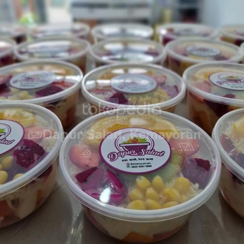 Jual Paket Meeting, 10 Cup Salad Buah Ukuran 400 Ml - Mayo Yogurt ...