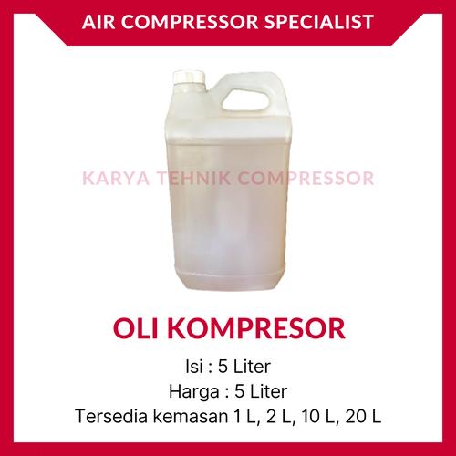Jual Oli Kompresor Udara Piston / Screw / Portable Listrik Isi 5 Liter ...