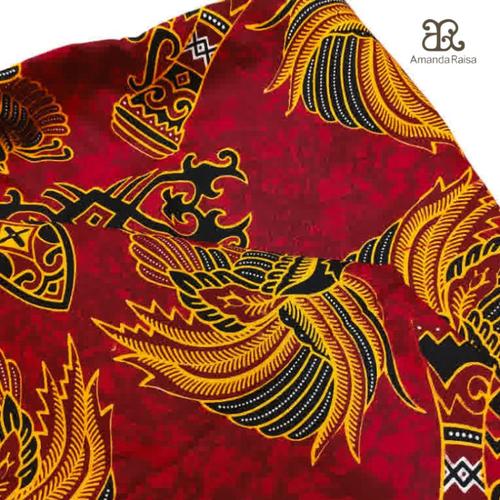 Jual Kain Batik Meteran Potongan Motif Asmat - Merah mix Maroo, 0,5 ...
