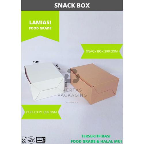 Jual Dus Snack Box Kraft / Kotak Kue / Snack Box Duplex / Box Fried ...