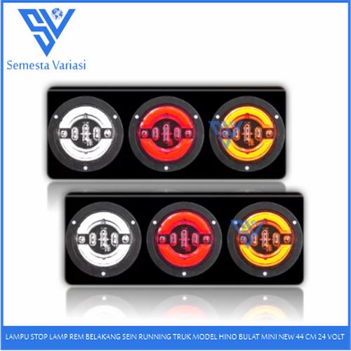 Jual LAMPU STOP LAMP VARIASI TRUK MODEL HINO BULAT MINI NEW 44 CM 24 ...