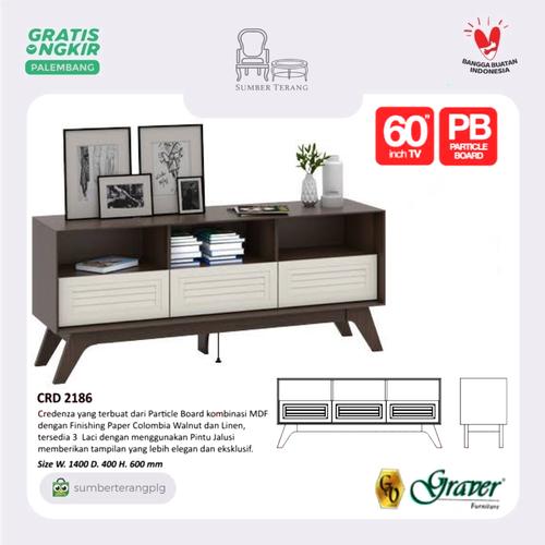 Jual CRD 2186 Graver Viral Buffet Rak TV Credenza Lemari Serbaguna Meja ...