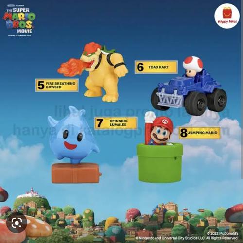 Jual Mainan Happy Meal Mcd Mekdi Mc Donalds Jumping Mario dan Peach ...