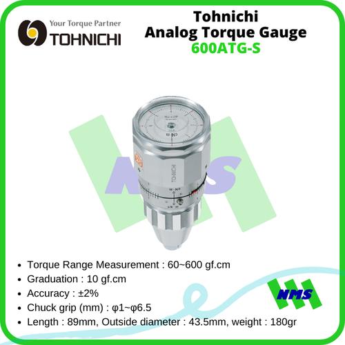 Jual Tohnichi 600ATG-S Analog Torque Gauge 60 - 600 gf.cm - Jakarta ...