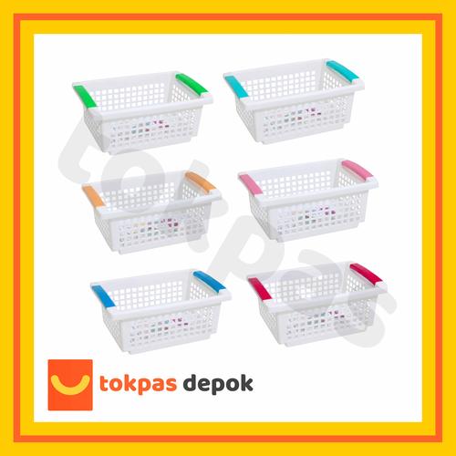 Jual Keranjang Segi Plastik Container Mini Brody Green Leaf 1331 ...