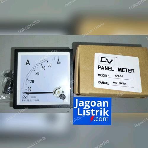 Jual Amperemeter DV-96 Direct Arus 50/5A Ampere meter Panel Meter DV ...