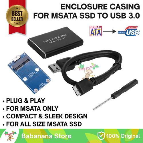 Jual MSATA SSD TO USB 3.0 ENCLOSURE M.SATA ADAPTER CONVERTER HDD PC ...