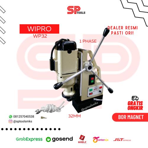 Jual MESIN BOR MAGNIT MAGNET MAGNETIC DRILL 32MM 32 MM WIPRO WP32 ...