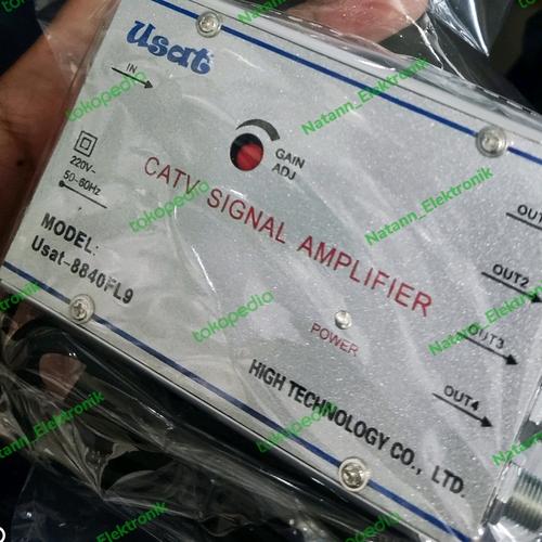 Jual catv splitter amplifier penguat sinyal tv usat 40db plus power 40 ...