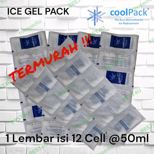Jual Ice Gel Pack Bag Cooler COOL PACK Lembaran Isi 12 pcs @50ml ...