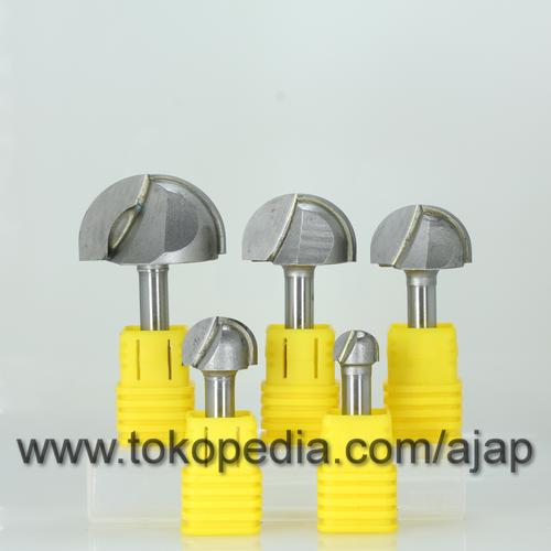 Jual Mata Profil CNC 3D Round Bottom 1/4 6.35mm 6mm Router kayu Bola ...