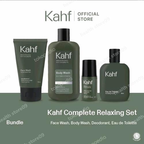 Jual Kahf Relaxing Pack Facewash, Body Wash, Parfum, And Deo - paket ...