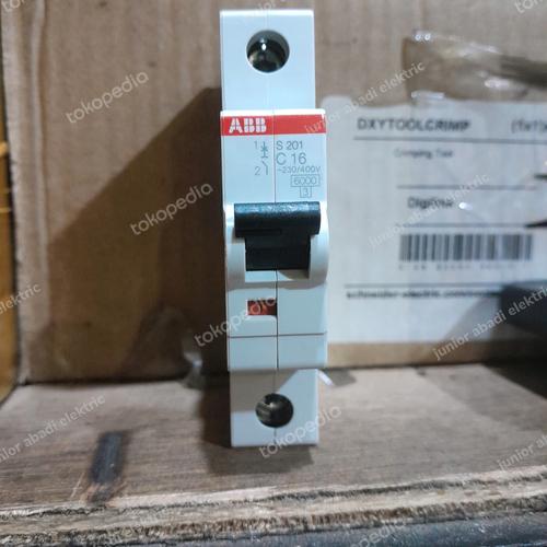 Jual mcb abb S201 6ka 1p 6a 10a 16a 20a - 6a - Jakarta Pusat - junior abadi elektric | Tokopedia