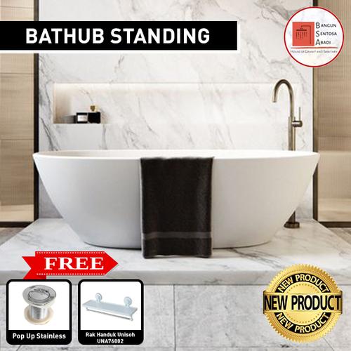 Jual STANDING BATHTUB MARBLE MODEL TOTO / BATHUB MANDI / BATHTUB BAK ...