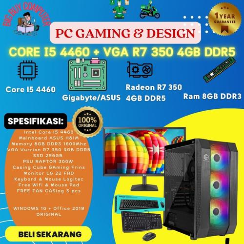 Jual Komputer/PC Rakitan I5 Cocok untuk Desain/Game - i5 4460 | VGA R7 ...