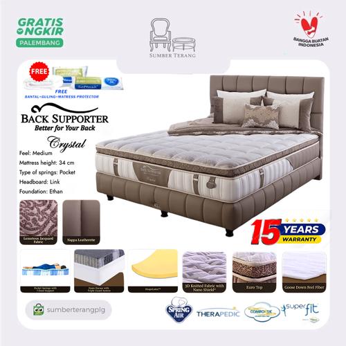 Jual Springbed Spring Air Crystal Matras Orthopedic Kasur Latex Spring ...