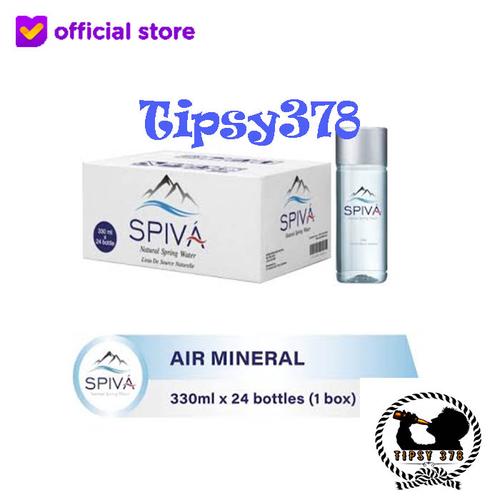 Jual Spiva Natural Spring Water / Air Mineral 330ml x 24 Botol (Gojek ...