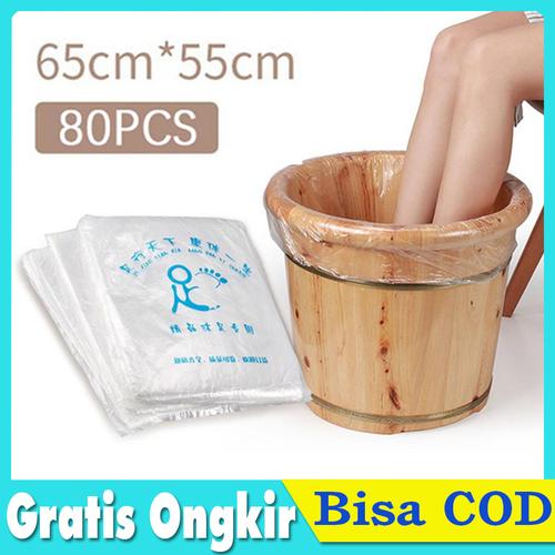 Jual Kantong Plastik Alas Ember Rendam Kaki Baskom Disposable Foot SPA ...