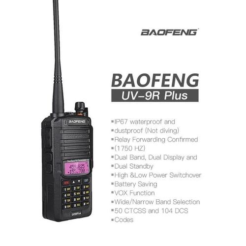 Jual Baofeng UV-9R Plus HT Dualband Waterproof IP67 Ori Baru UV9R UV9 hitam - Jakarta Barat ...