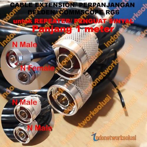 Promo KABEL COAXIAL D5 RG6 50ohm ohm SIAP PAKAI u/ REPEATER & ANTENA ...