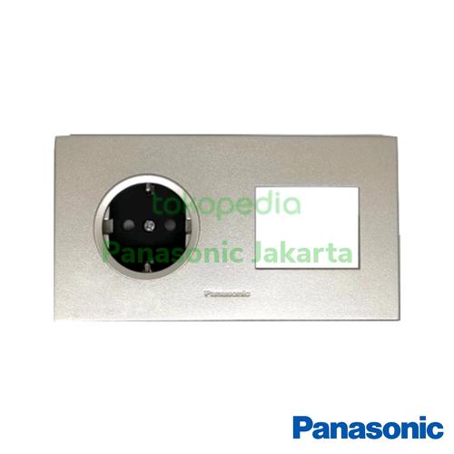 Jual Panasonic Frame Stop Kontak SILVER + Kombinasi 2G WESJP11212MWS - Jakarta Barat ...