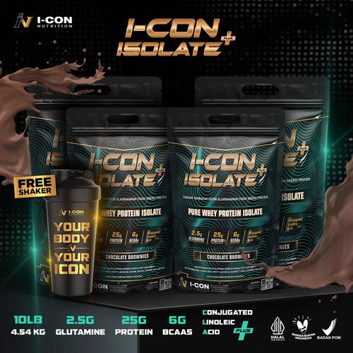 Jual Paket 4 Icon Nutrition Whey Isolate Plus 10 lbs | Nutrisi Fitness ...
