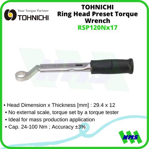 Jual Kunci Torsi Ring TOHNICHI Ring Head Preset Torque Wrench ...