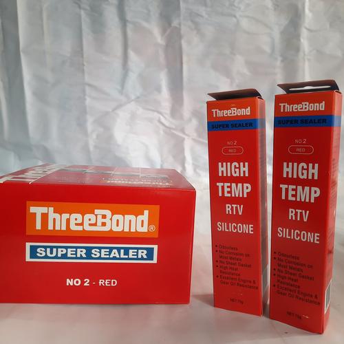 Jual Lem Gasket Threebond/Treebond RTV 75gr No. 2 High Temp Merah/Red ...