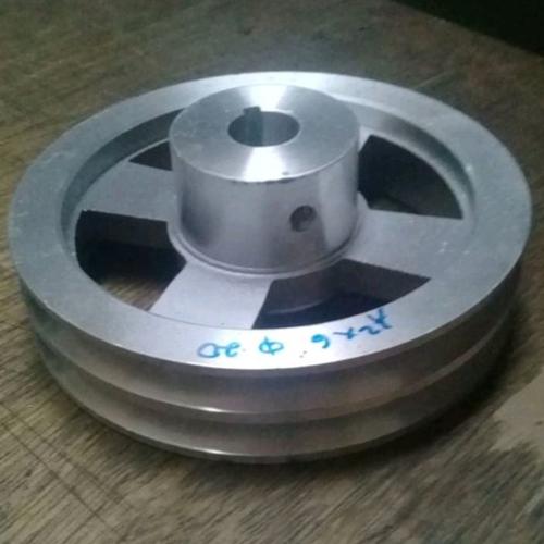 Jual Pulley puli A2 dua jalur doubel 6 inch as 20 mm pully alumunium ...