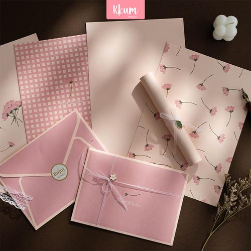 Jual 12 PCS Kertas surat ucapan/ Letter set aesthetic/ kartu ucapan ...
