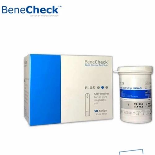 Jual strip gula darah bene check bene check blood glucose test strip ...