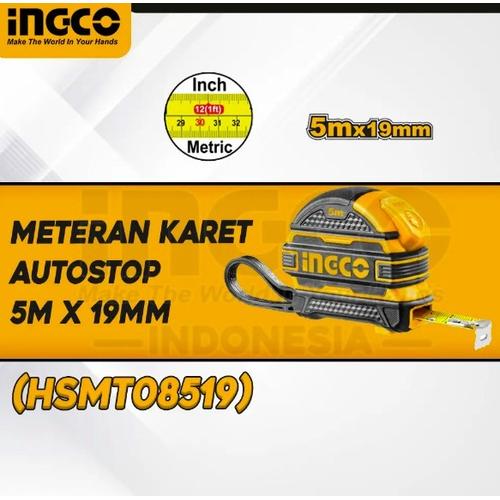 Jual Steel Measuring Tape (5 m) INGCO HSMT08519 Meteran Besi 5m Meter ...