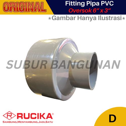Jual Reducer Sok / Over Sok 6" x 3" PVC Rucika D / Vlok Sok Rucika ...