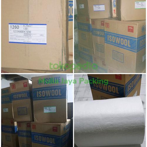 Jual Ceramic Fiber Isowool Temp 1260 D.130kg/m3 12,5mm x 600mm x 7200mm ...