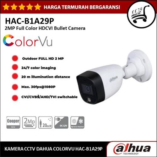 Jual Camera Cctv Full Color Dahua 2mp Outdoor B1A29P Garansi Resmi ...